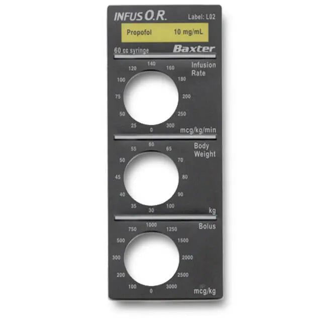 Smart label-Propofol for Baxter InfusO.R.pump – United Infusion